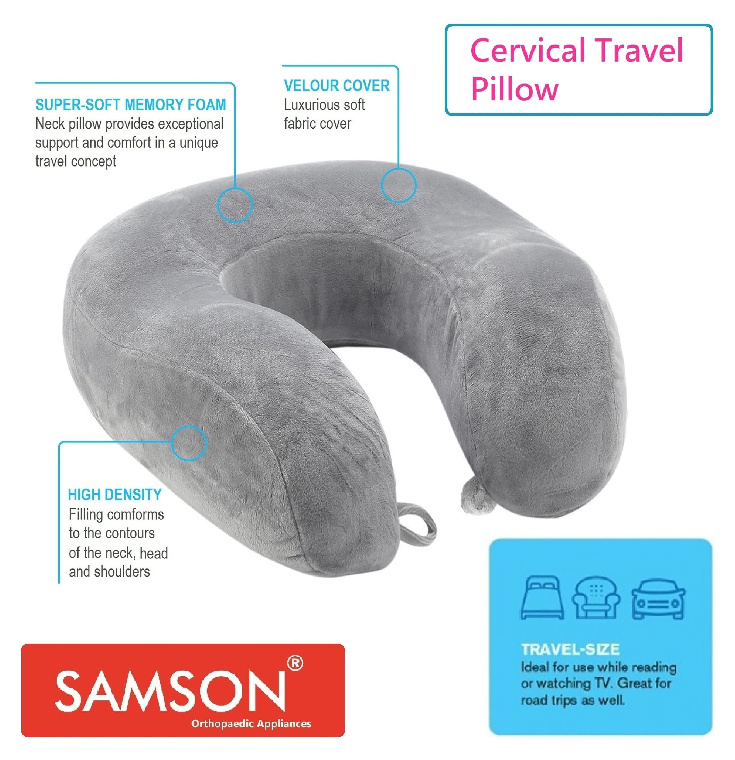 Samson Travel Pillow (Universal Size) – Uniherbs India