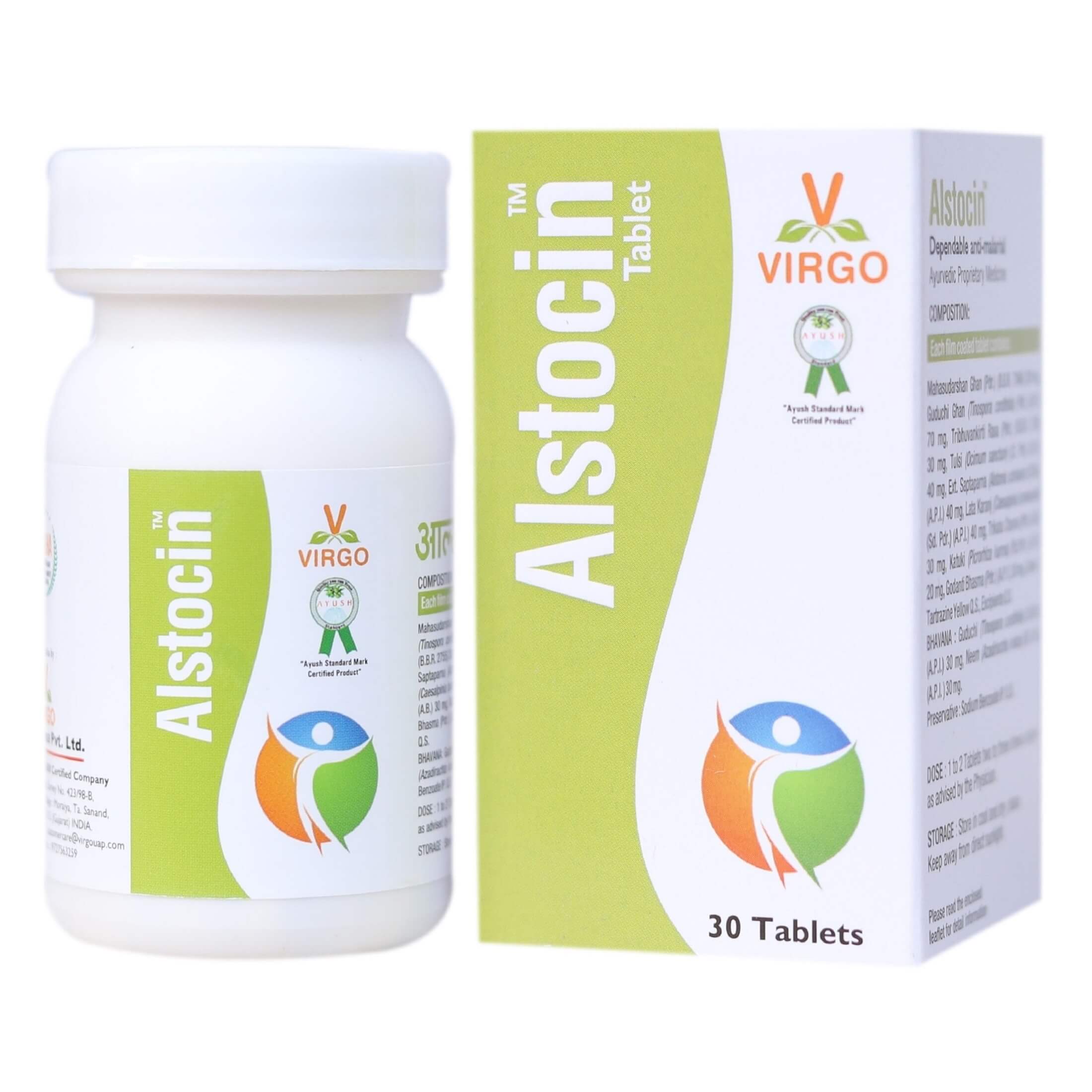 Virgo Alstocin Tablets (60 Tablets) (30 Tablets X 2) – Uniherbs India
