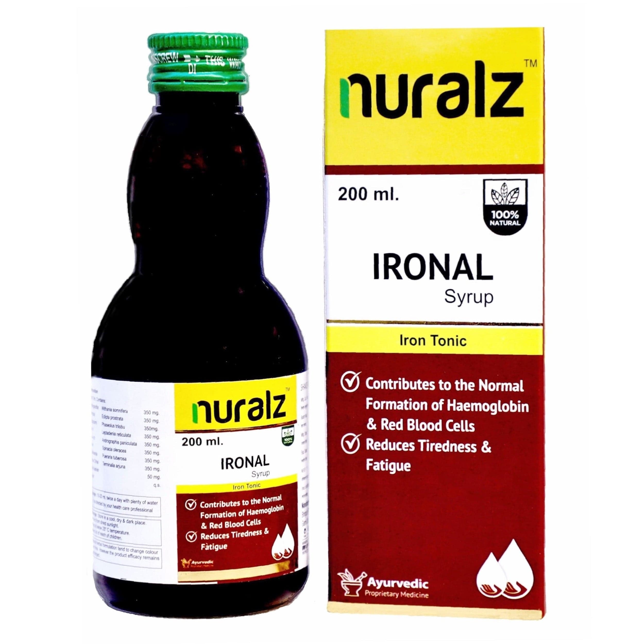 Nuralz Ironal Syrup (400 ml) (200 ml X 2) – Uniherbs India